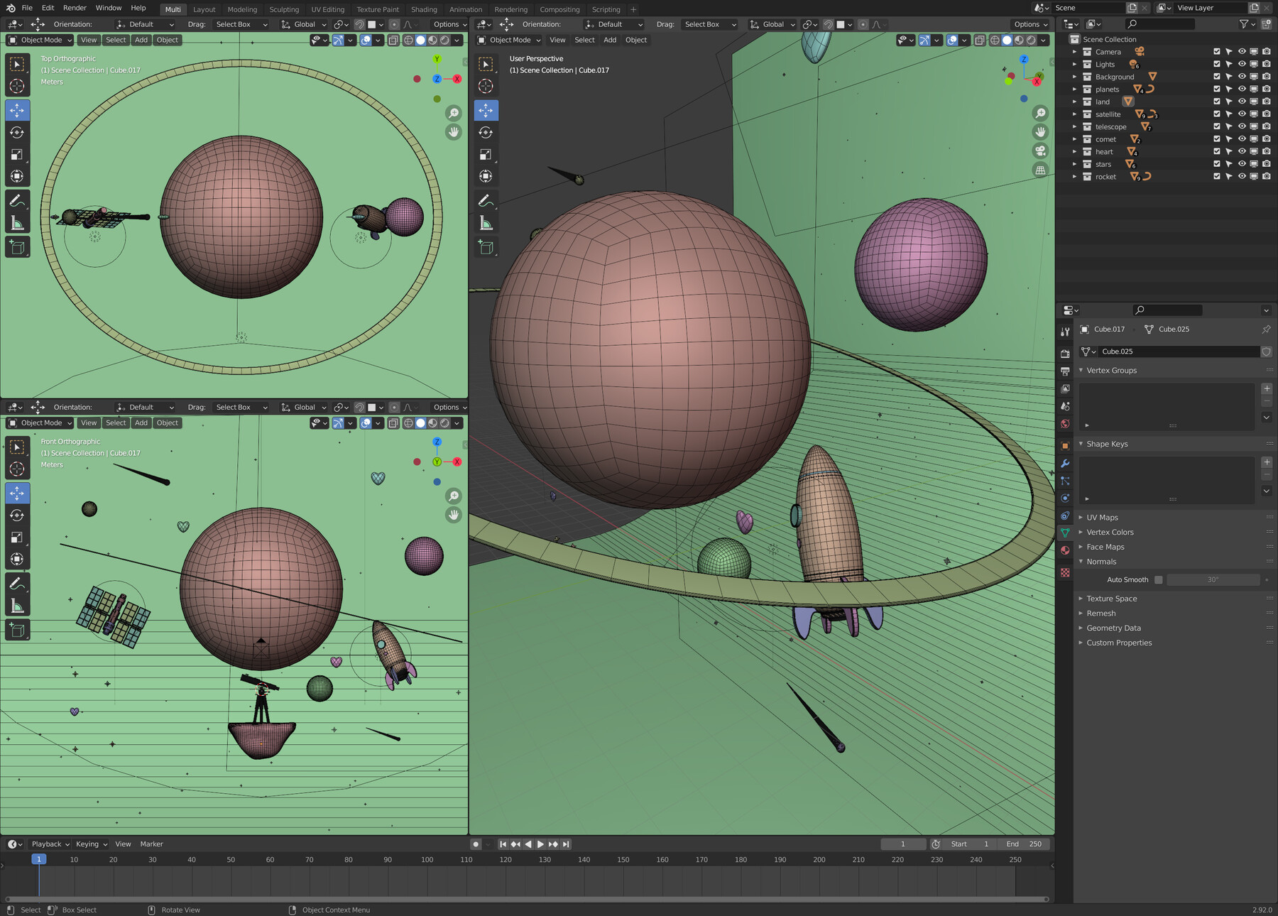 ArtStation - Cosmos - 3D Space illustration | Game Assets