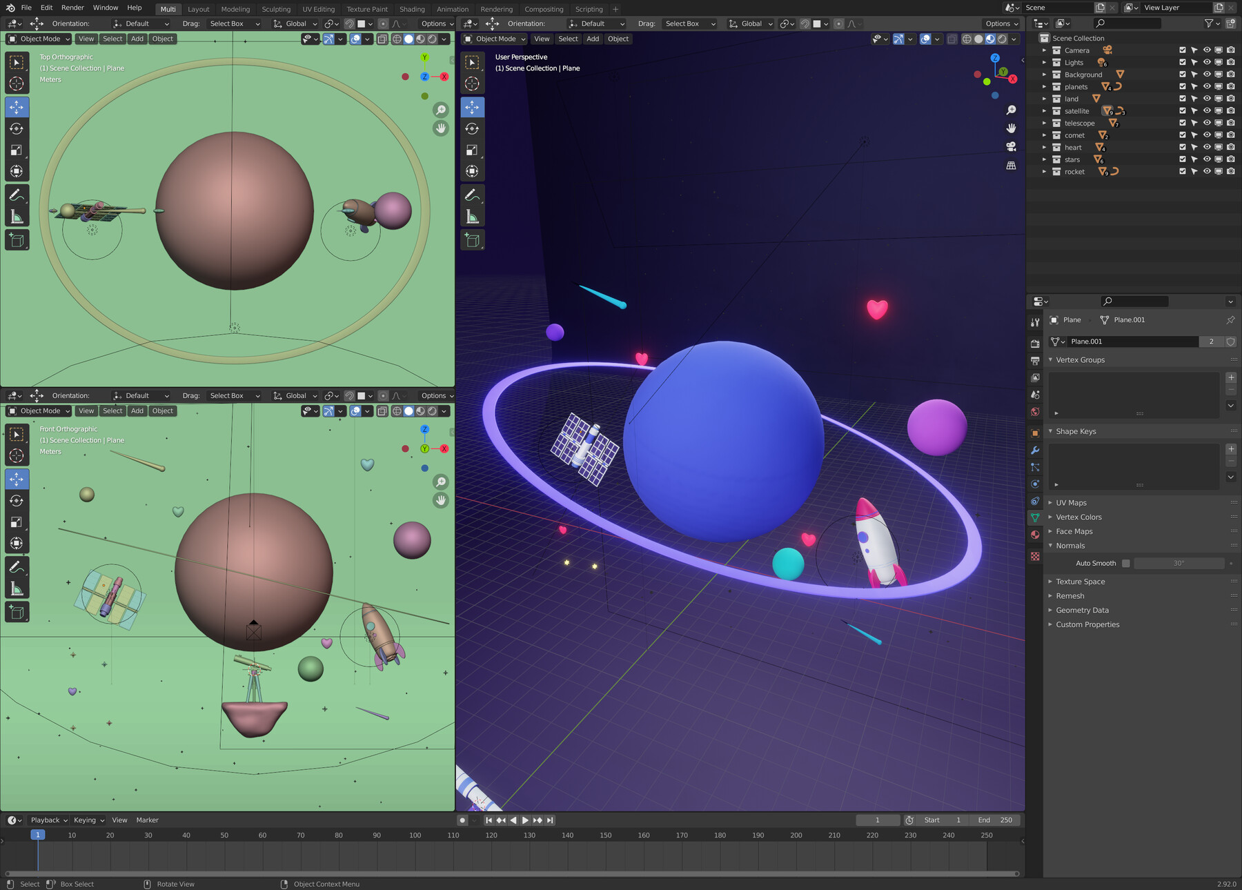 ArtStation - Cosmos - 3D Space illustration | Game Assets