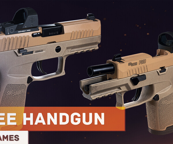 ArtStation - Handgun for video games | Game Assets