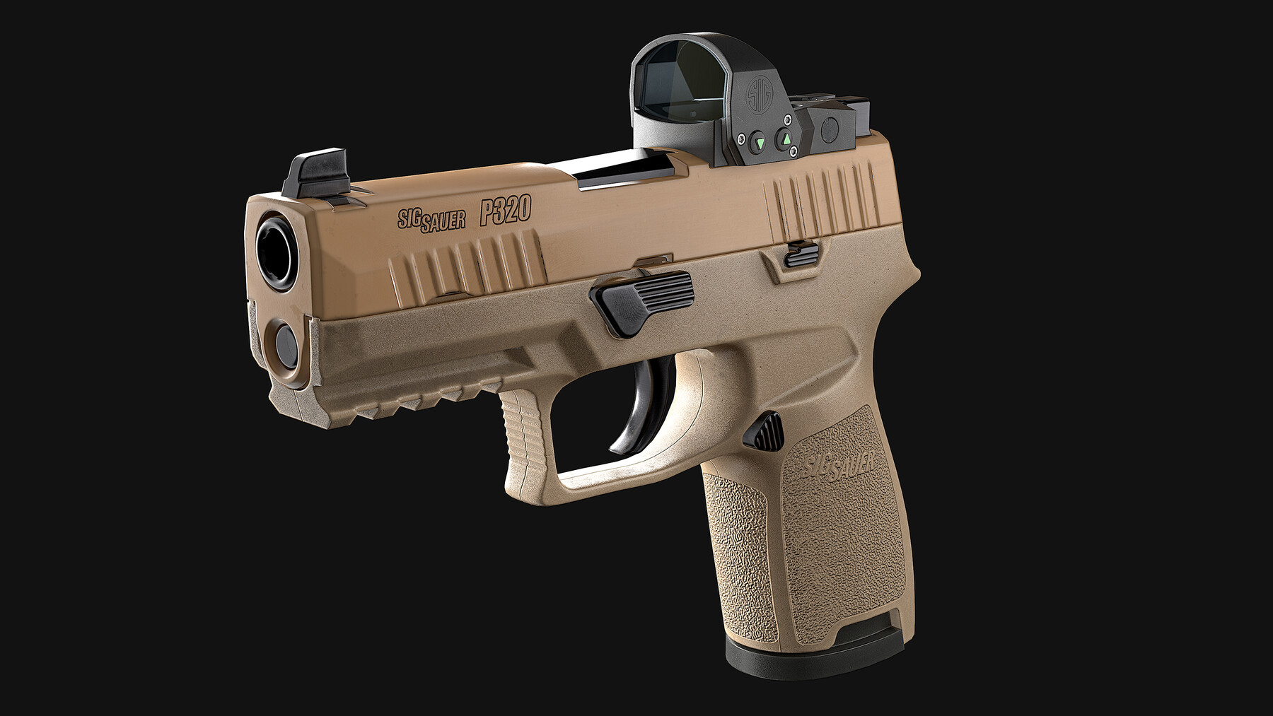 ArtStation - Handgun for video games | Game Assets