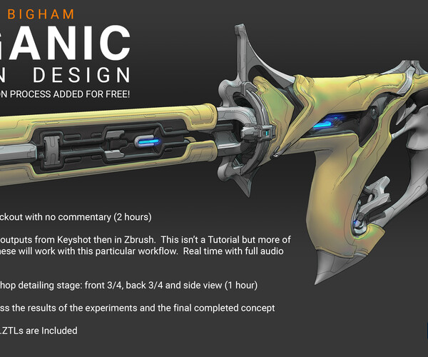 ArtStation - Organic Weapon Design Tutorial | Tutorials