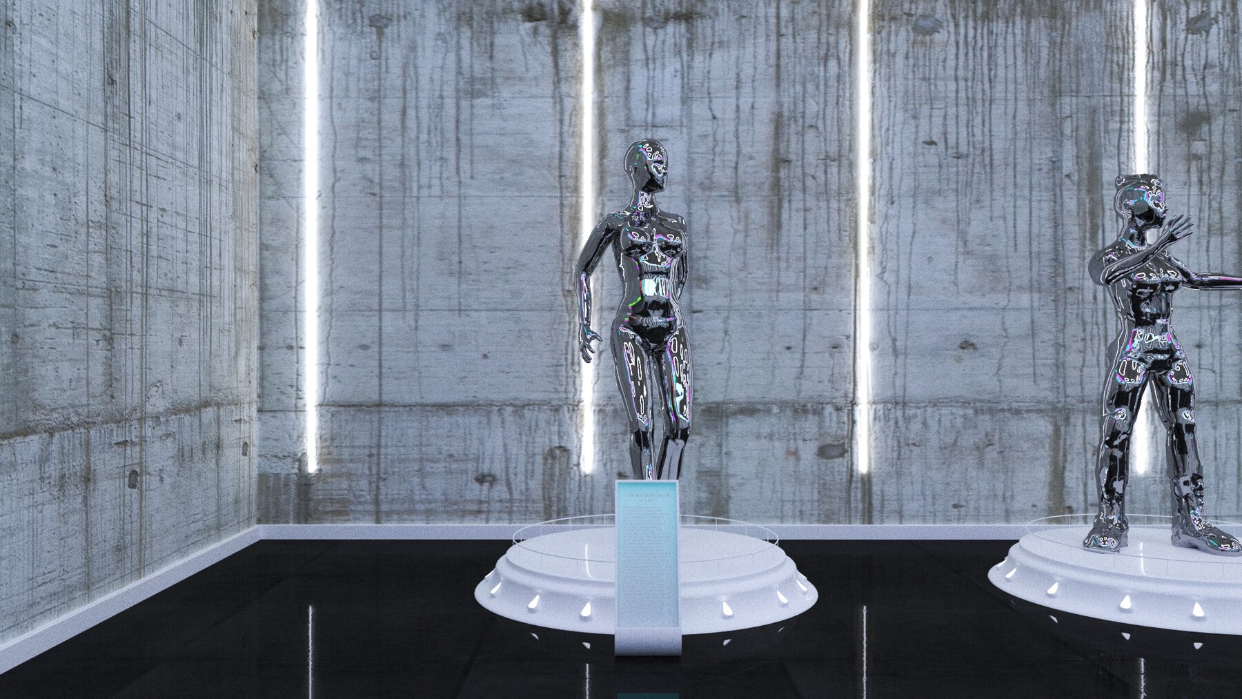 ArtStation - Cyberpunk Museum Interior futuristic | Resources