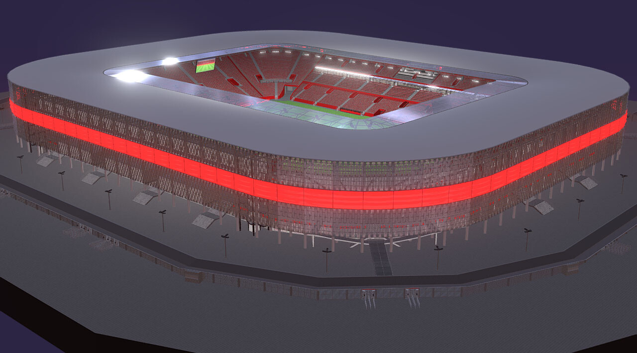 ArtStation - Medium-sized modern stadium (full interior) | Game Assets