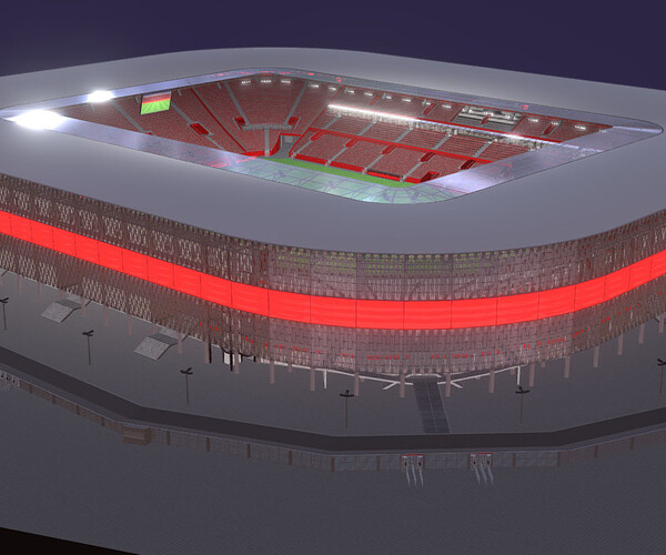 ArtStation - Medium-sized modern stadium (full interior) | Game Assets