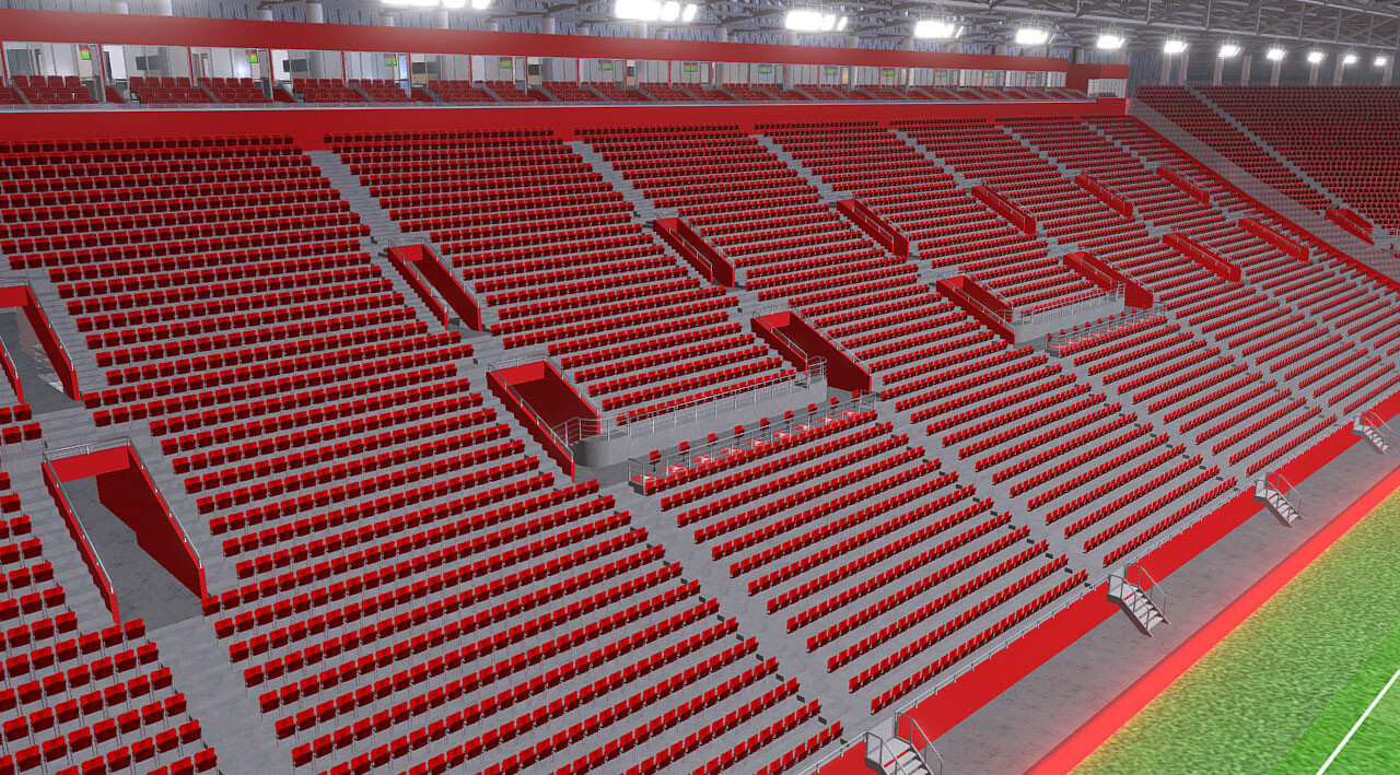 ArtStation - Medium-sized modern stadium (full interior) | Game Assets