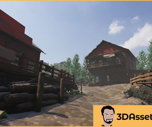 ArtStation - Country Town Vol 1 For Unity Engine | Game Assets