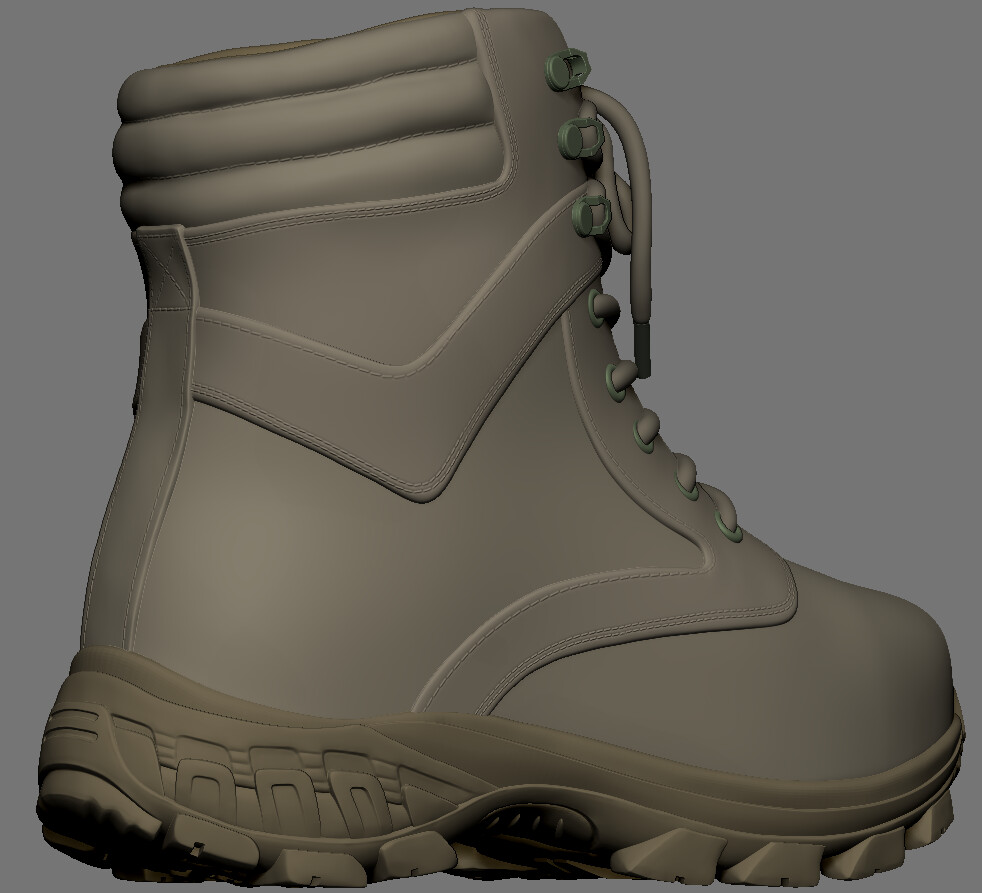 ArtStation - Military boot | Game Assets