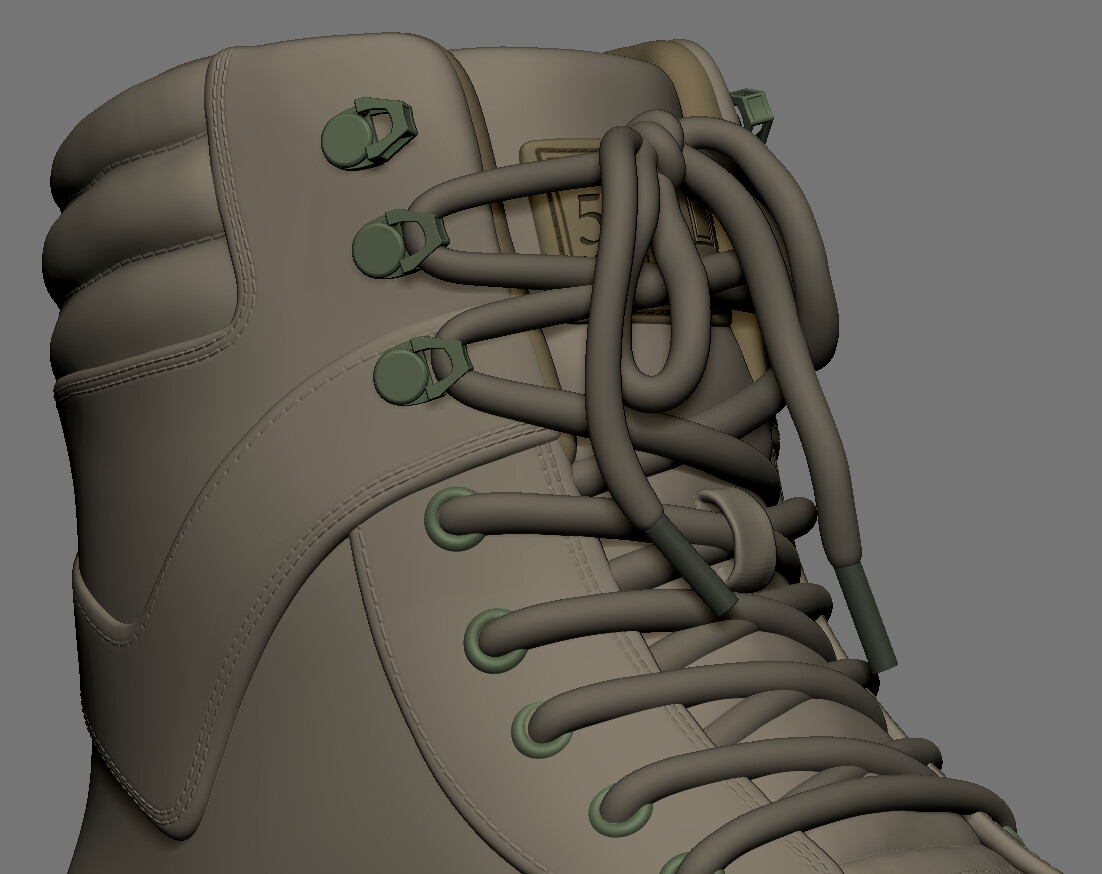 ArtStation - Military boot | Game Assets