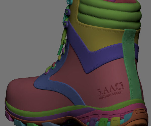 ArtStation - Military boot | Game Assets