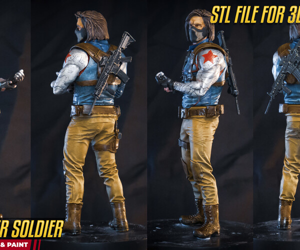 ArtStation - 3D Printable WINTER SOLDIER STL Model | Resources
