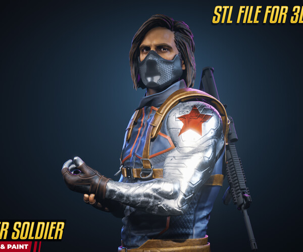 ArtStation - 3D Printable WINTER SOLDIER STL Model | Resources