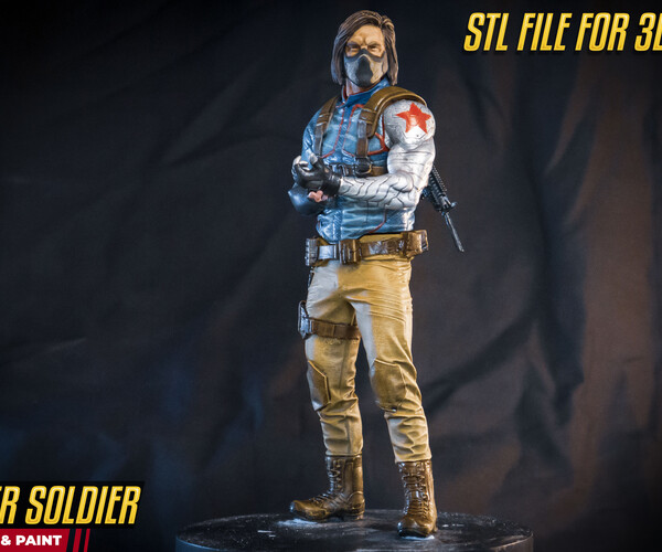 ArtStation - 3D Printable WINTER SOLDIER STL Model | Resources