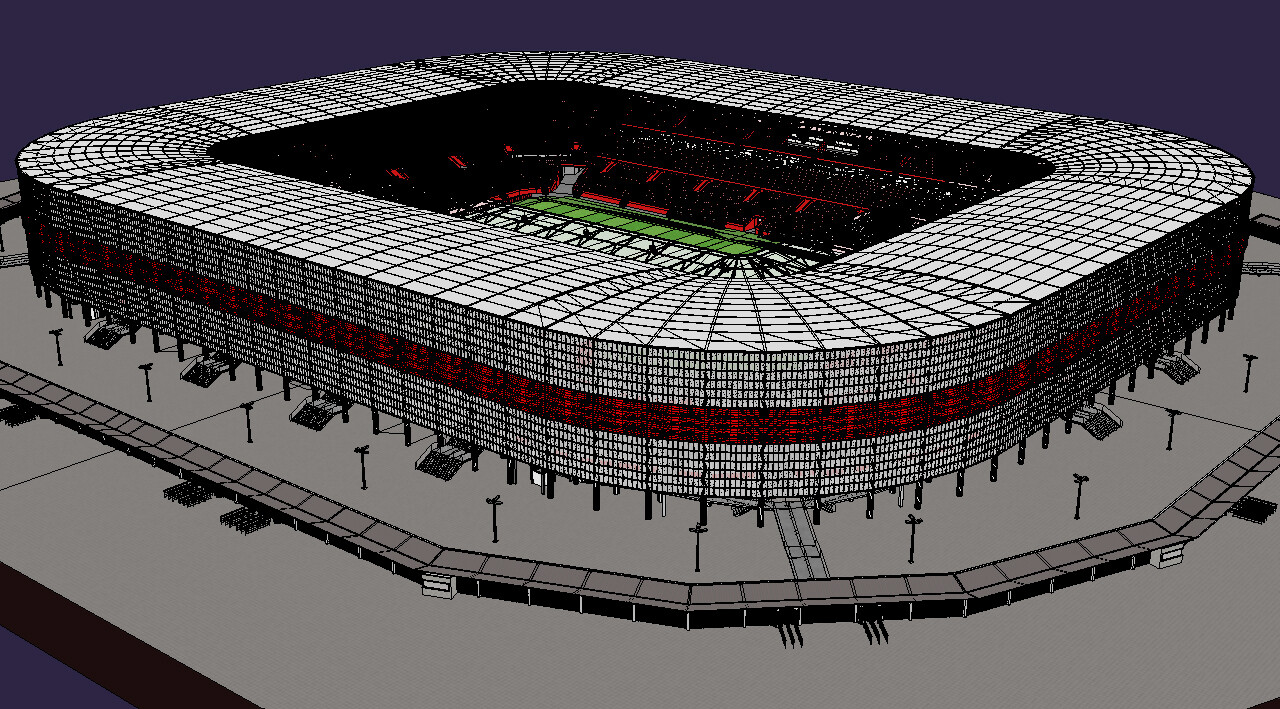 ArtStation - Medium-sized modern stadium (full interior) | Game Assets