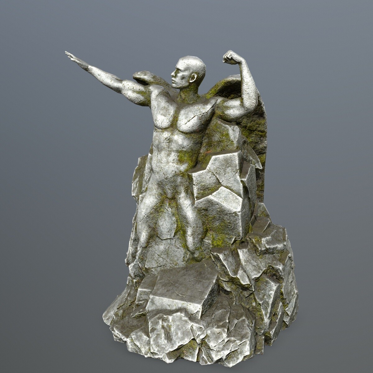 ArtStation - Man_statue_1 | Game Assets