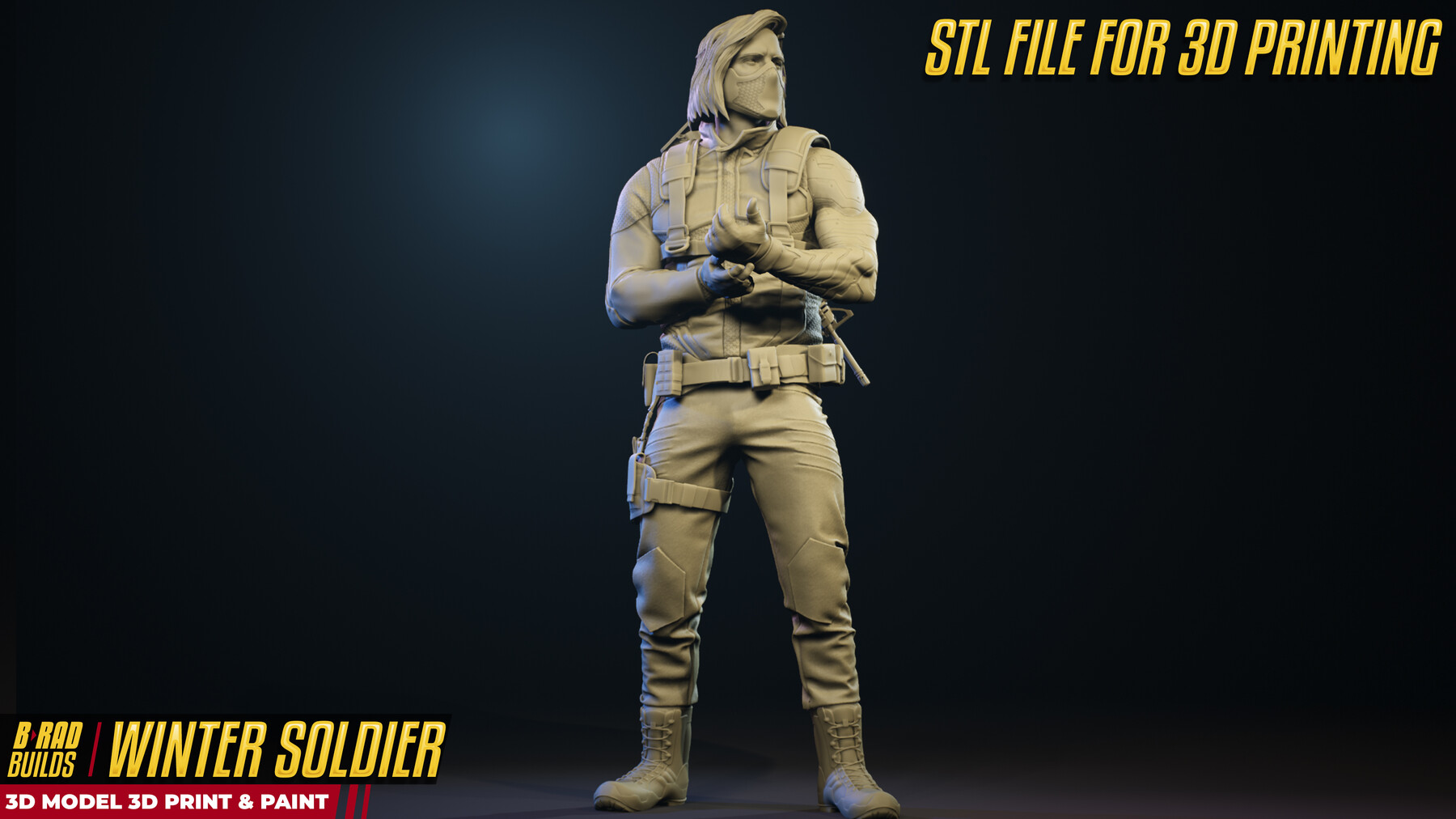 ArtStation - 3D Printable WINTER SOLDIER STL Model | Resources