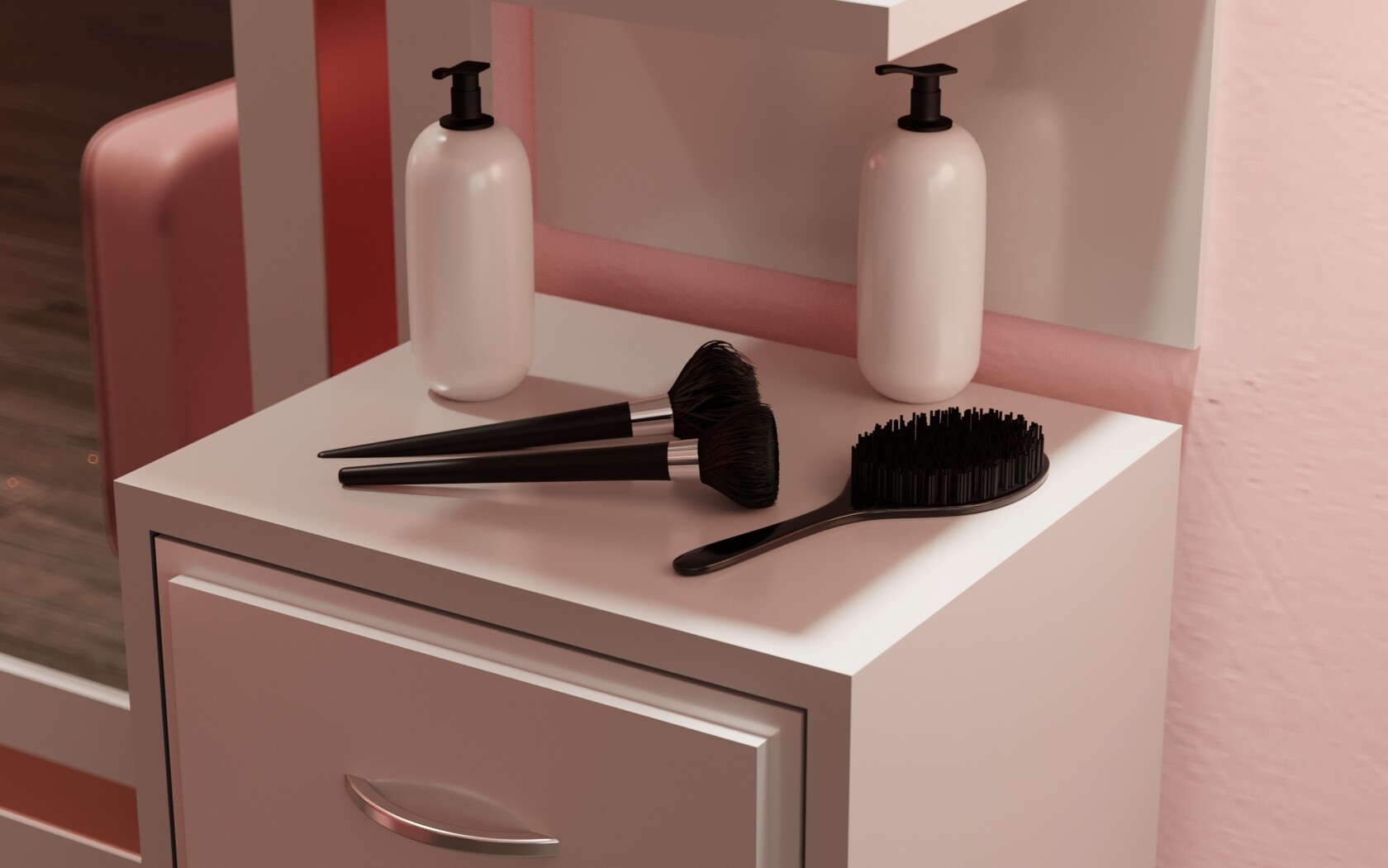 ArtStation - Makeup Studio Interior Design | Resources