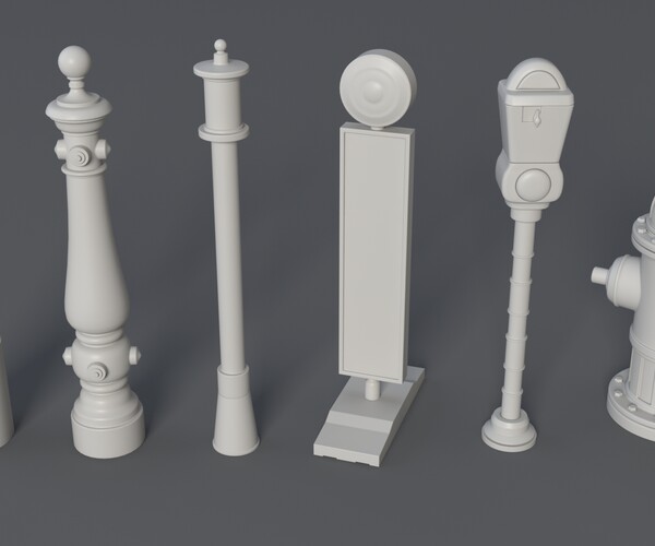 ArtStation - Street Collection 1 - 60 pieces | Game Assets
