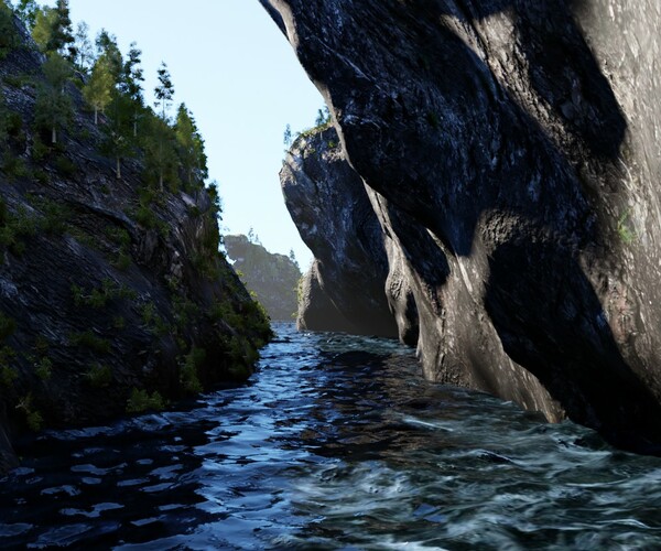 ArtStation - Hidden river in Blender | Resources