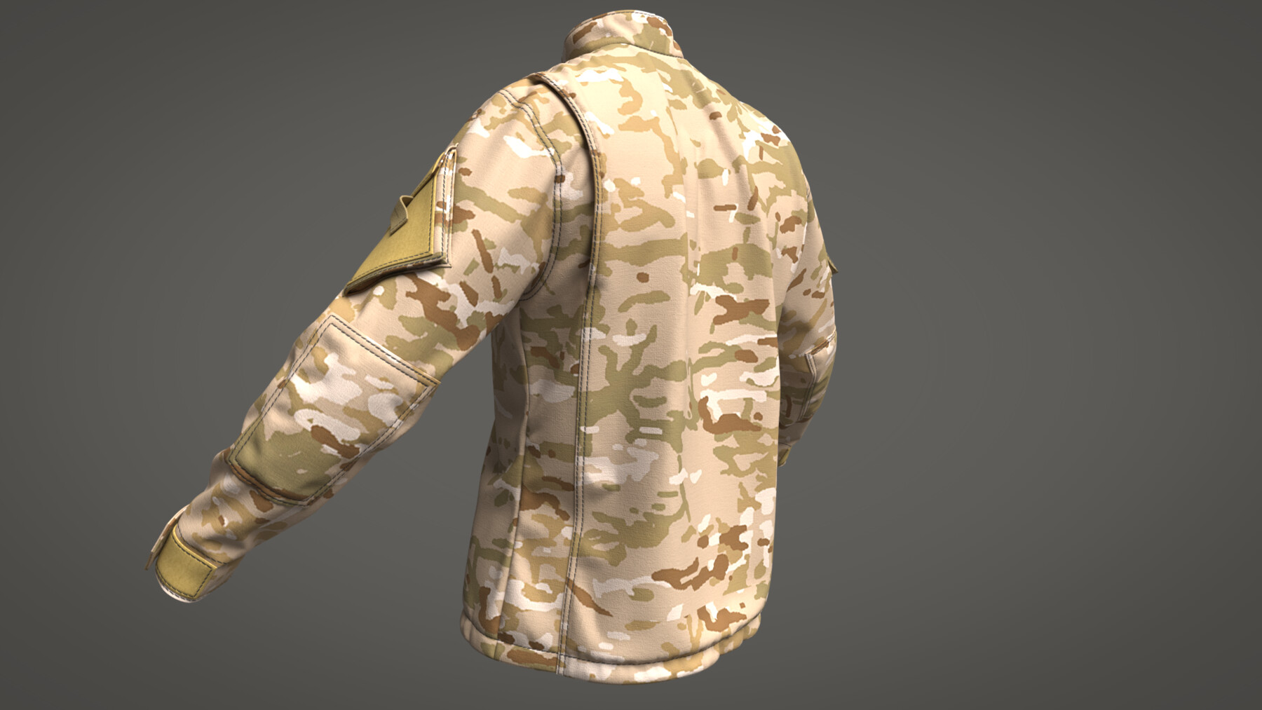 ArtStation - Military Jacket (ACU Army Combat Uniform) (Marvelous ...