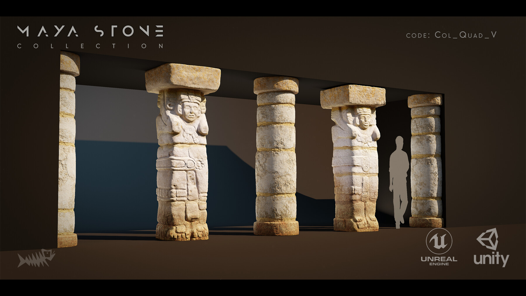 ArtStation - Mayan Stone 04 PBR 4K | Game Assets