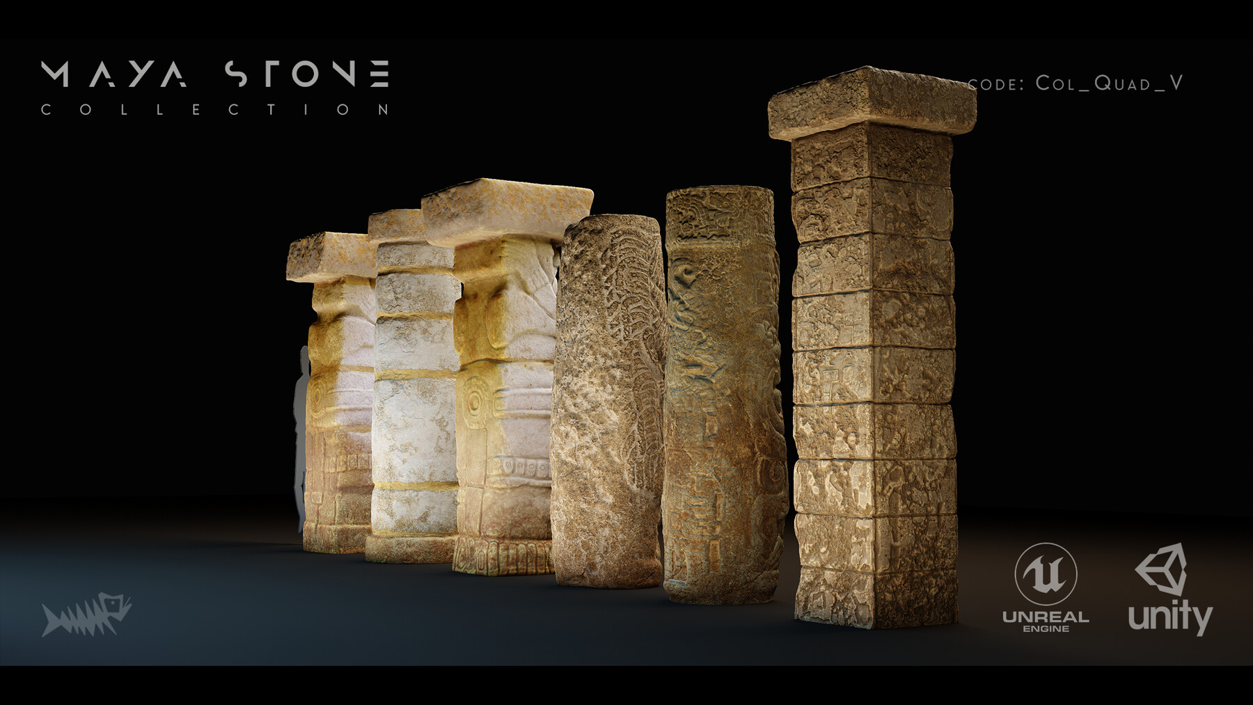 ArtStation - Mayan Stone 04 PBR 4K | Game Assets