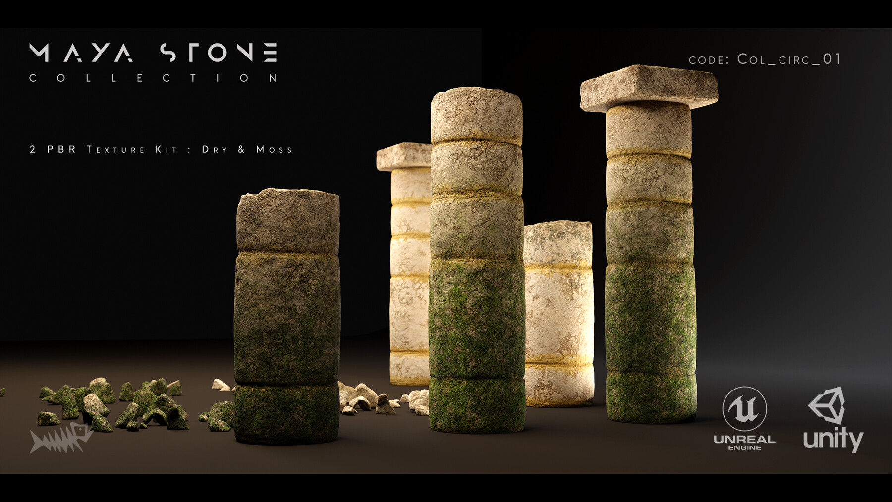 ArtStation - Mayan Stone 03 PBR 4K | Game Assets
