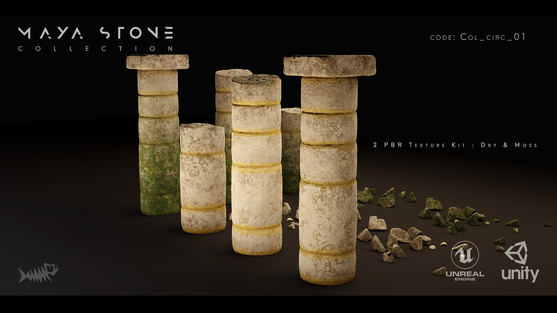 ArtStation - Mayan Stone 03 PBR 4K | Game Assets