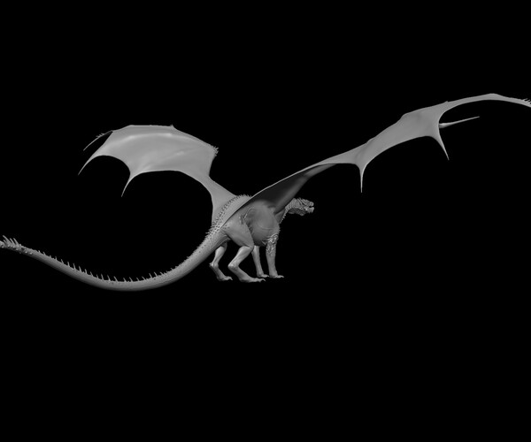 ArtStation - High poly dragon 3D model - high detailed | Game Assets