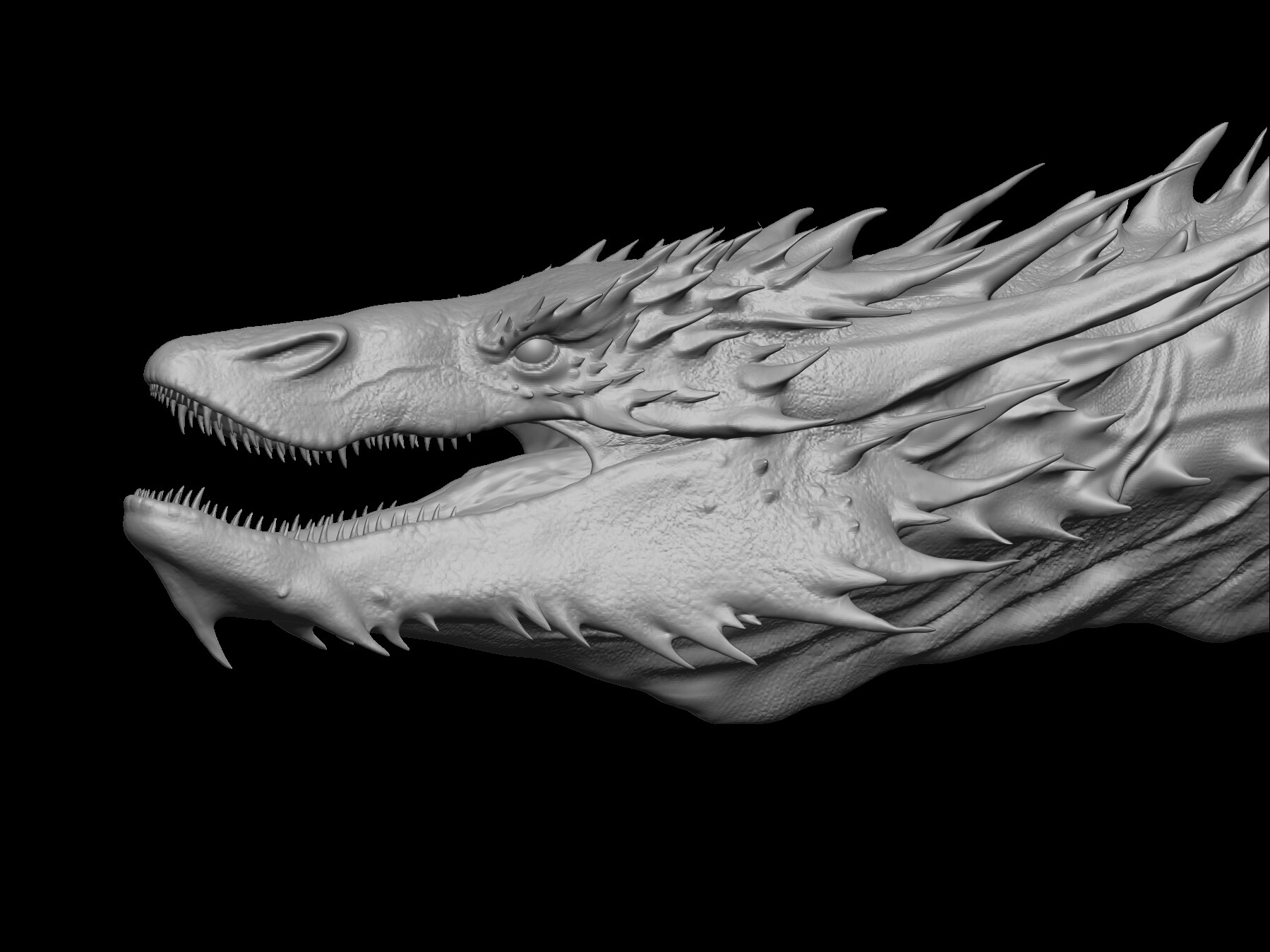 ArtStation - High poly dragon 3D model - high detailed | Game Assets