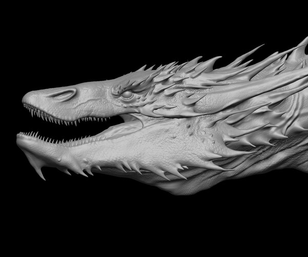 ArtStation - High poly dragon 3D model - high detailed | Game Assets