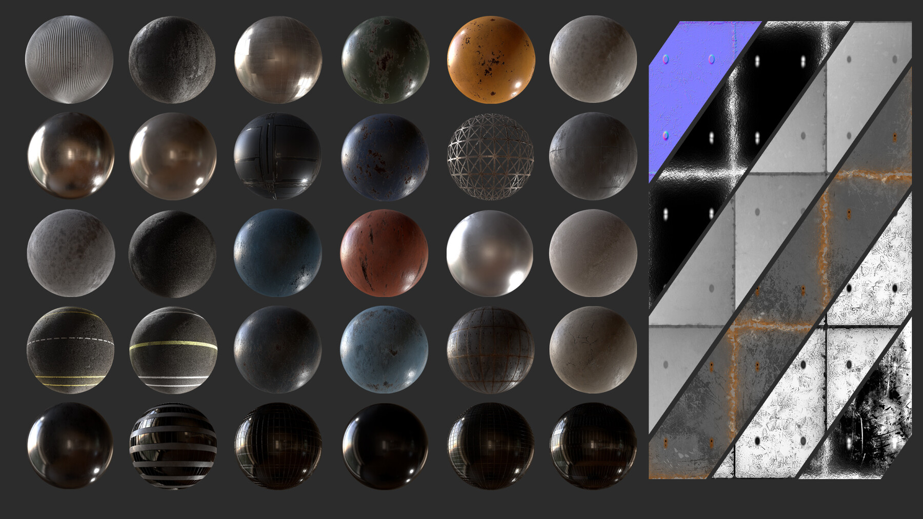 ArtStation - PBR City Shaders | Game Assets