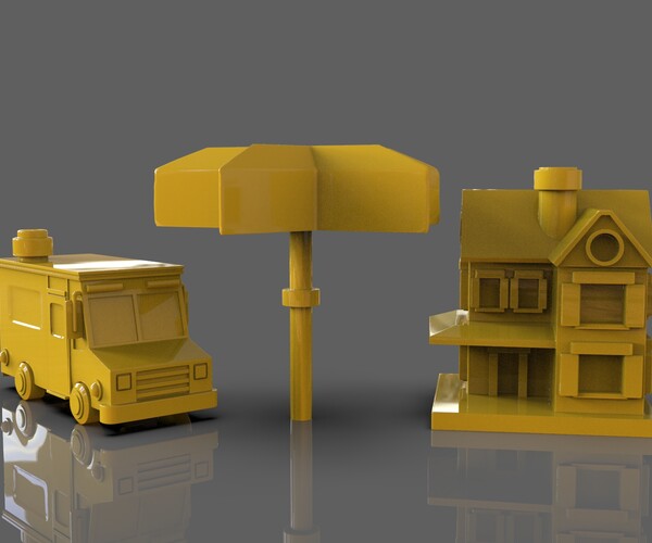 ArtStation - Restaurant Figurines Pack 3D print model | Resources