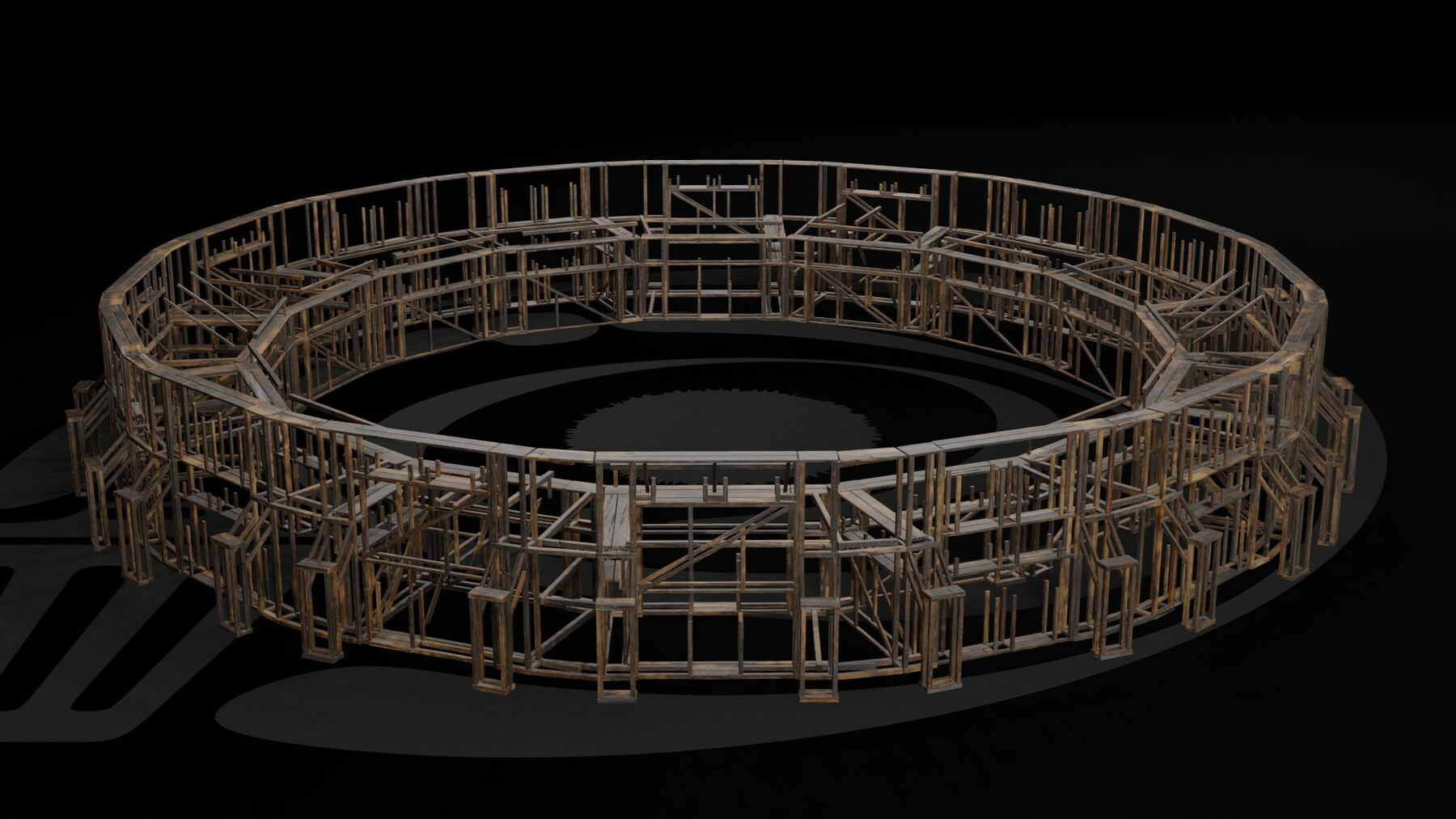 ArtStation - AAA Medieval Colosseum Wooden Arena 01 R | Game Assets