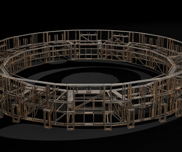 ArtStation - AAA Medieval Colosseum Wooden Arena 01 R | Game Assets