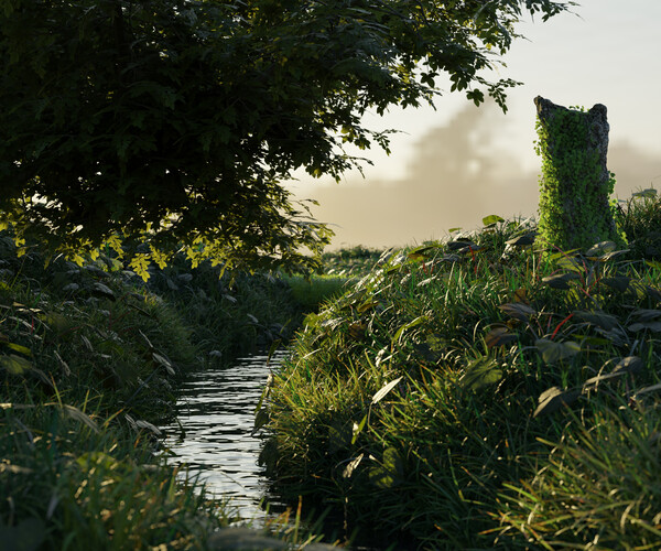 ArtStation - Sunset River | Artworks