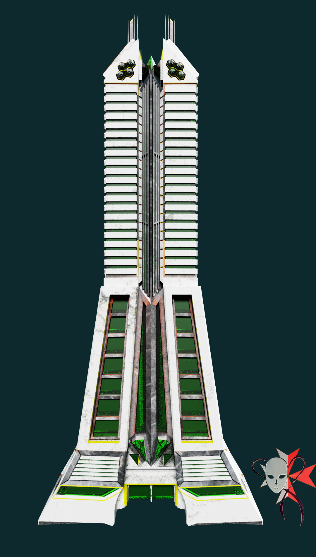 ArtStation - New Victoria - Sci-fi City Buildings Low Poly Kitbash Set Neo Victoria Low-poly 3D ...