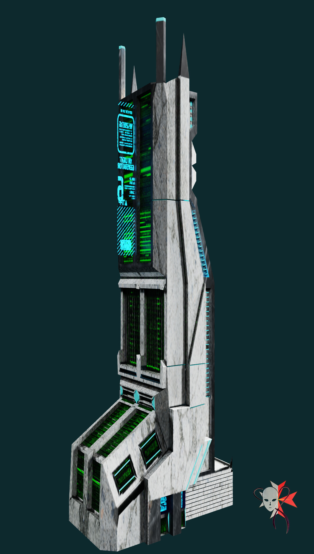 ArtStation - New Victoria - Sci-fi City Buildings Low Poly Kitbash Set Neo Victoria Low-poly 3D ...