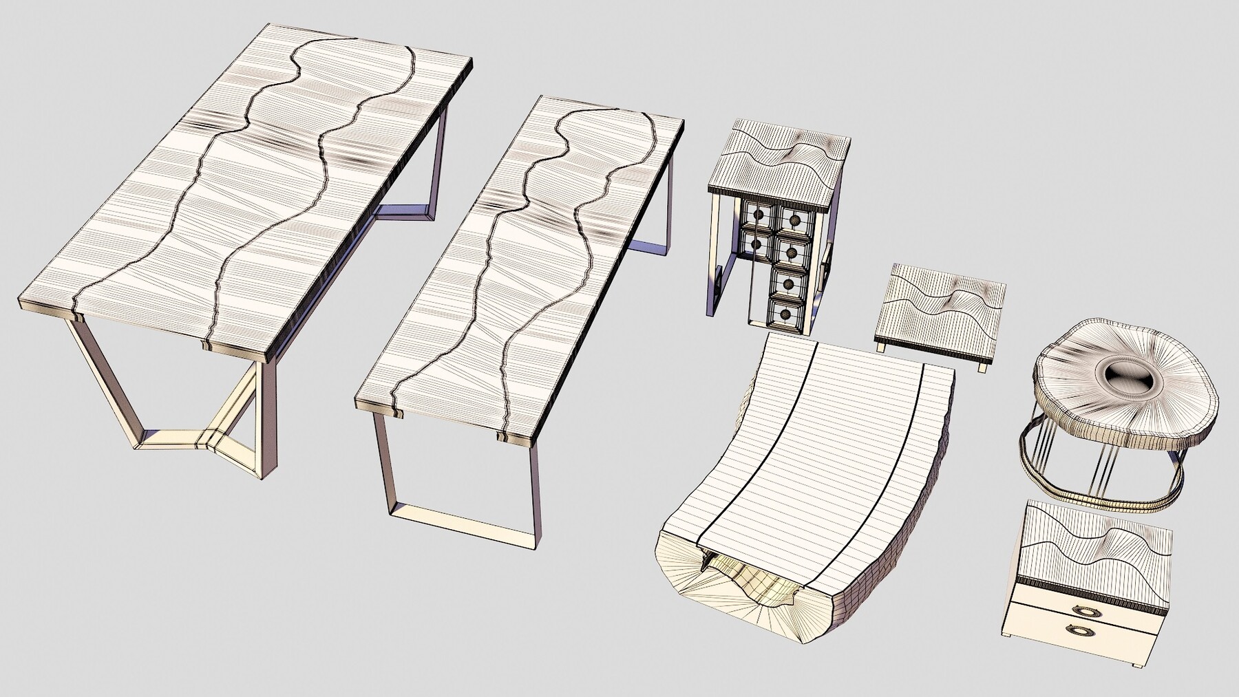 ArtStation - Tables Set | Resources