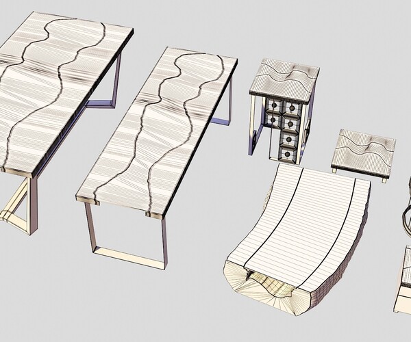 ArtStation - Tables Set | Resources