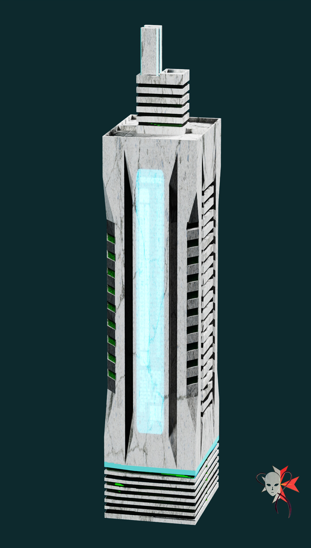 ArtStation - New Victoria - Sci-fi City Buildings Low Poly Kitbash Set Neo Victoria Low-poly 3D ...