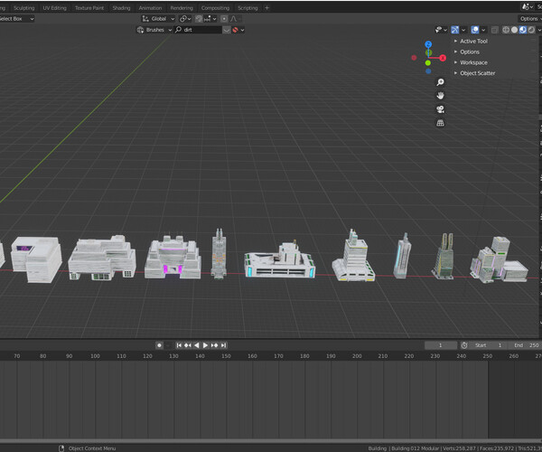 ArtStation - New Victoria - Sci-fi City Buildings Low Poly Kitbash Set Neo Victoria Low-poly 3D ...