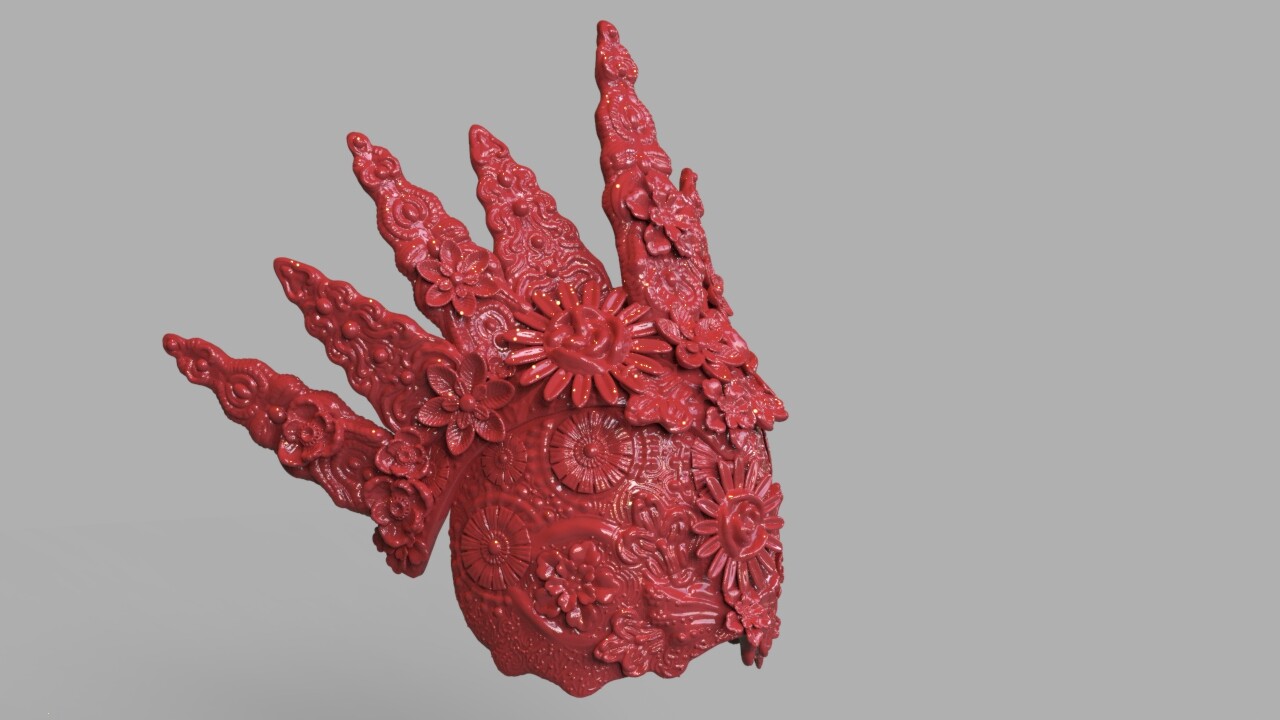 ArtStation - Natural Headpiece Mask 3D Print | Resources