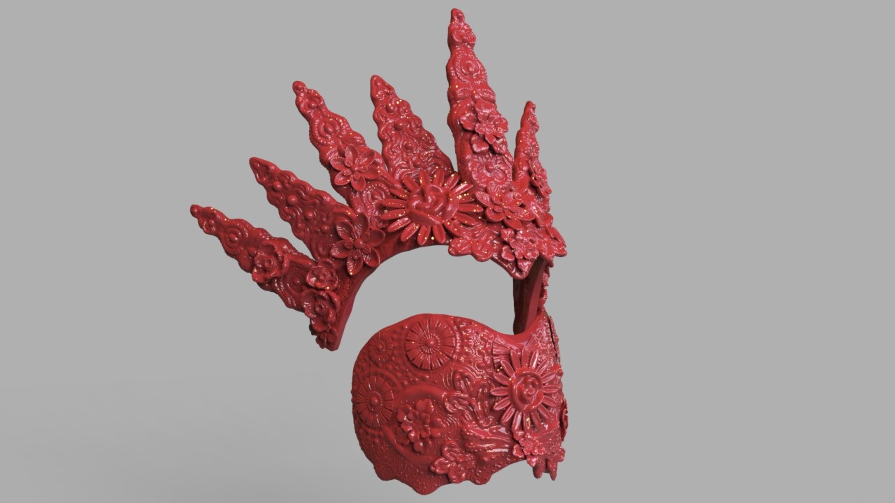 ArtStation - Natural Headpiece Mask 3D Print | Resources
