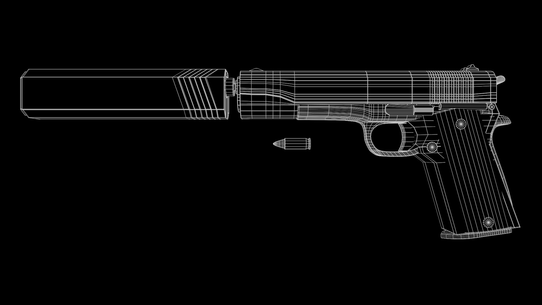 ArtStation - Colt 1911 3D Model | Game Assets