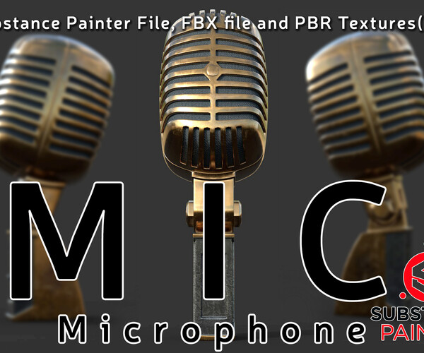 ArtStation - Microphone - 3D model | Game Assets