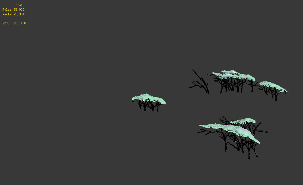 ArtStation - Game Model - snow - Tree 01 | Game Assets