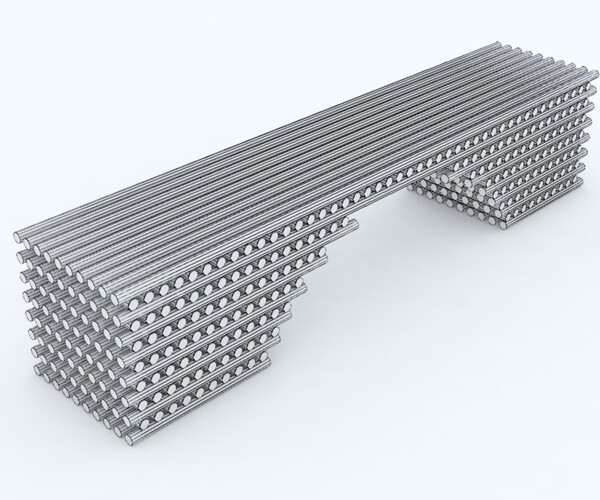 ArtStation - Bench Model with Line Tool | Resources