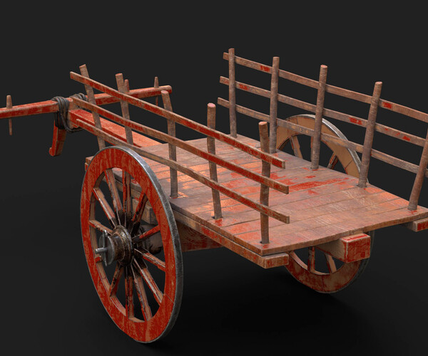ArtStation - SouthIndian Bullock Cart | Resources