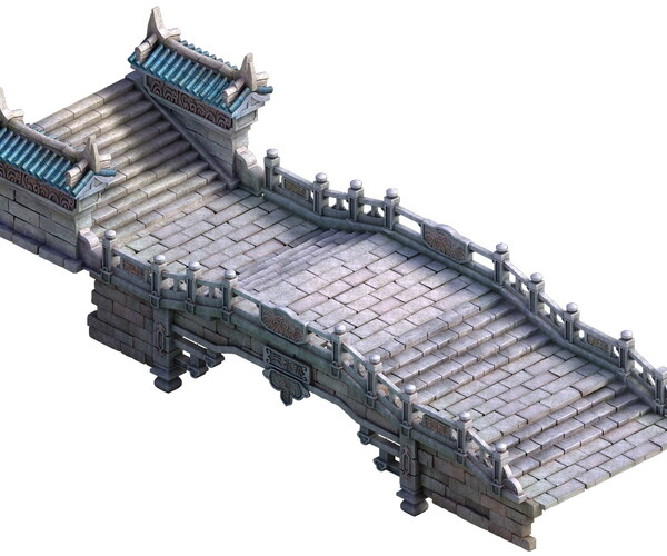 ArtStation - mprehension scene - Tianshui bridge and stairs 01 | Game ...