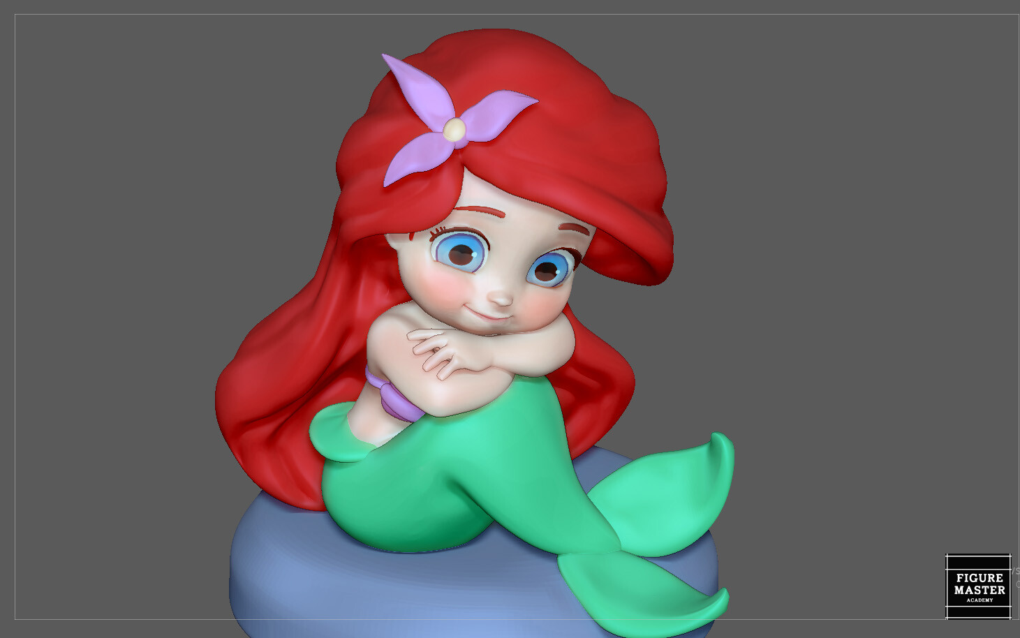 ArtStation - ARIEL BABY LITTLE MERMAID PRINCESS DISNEY CHARACTER CUTE ...